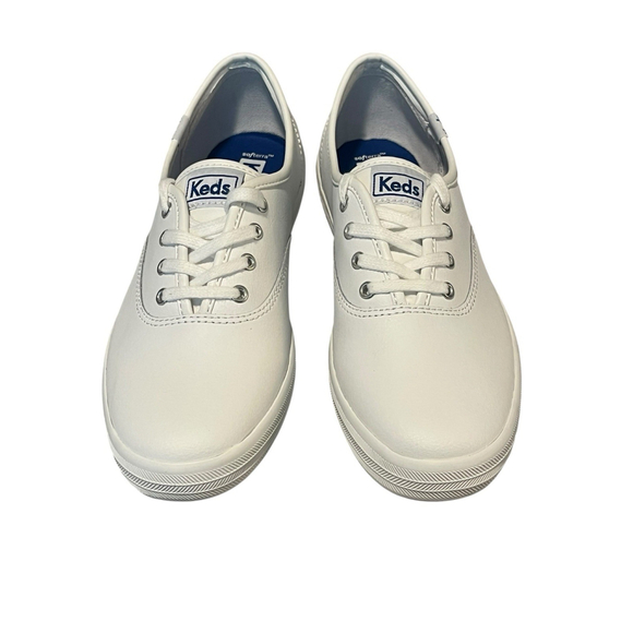 Keds | Shoes | Keds Champion White Leather Lace Up Sneakers Size 75 ...